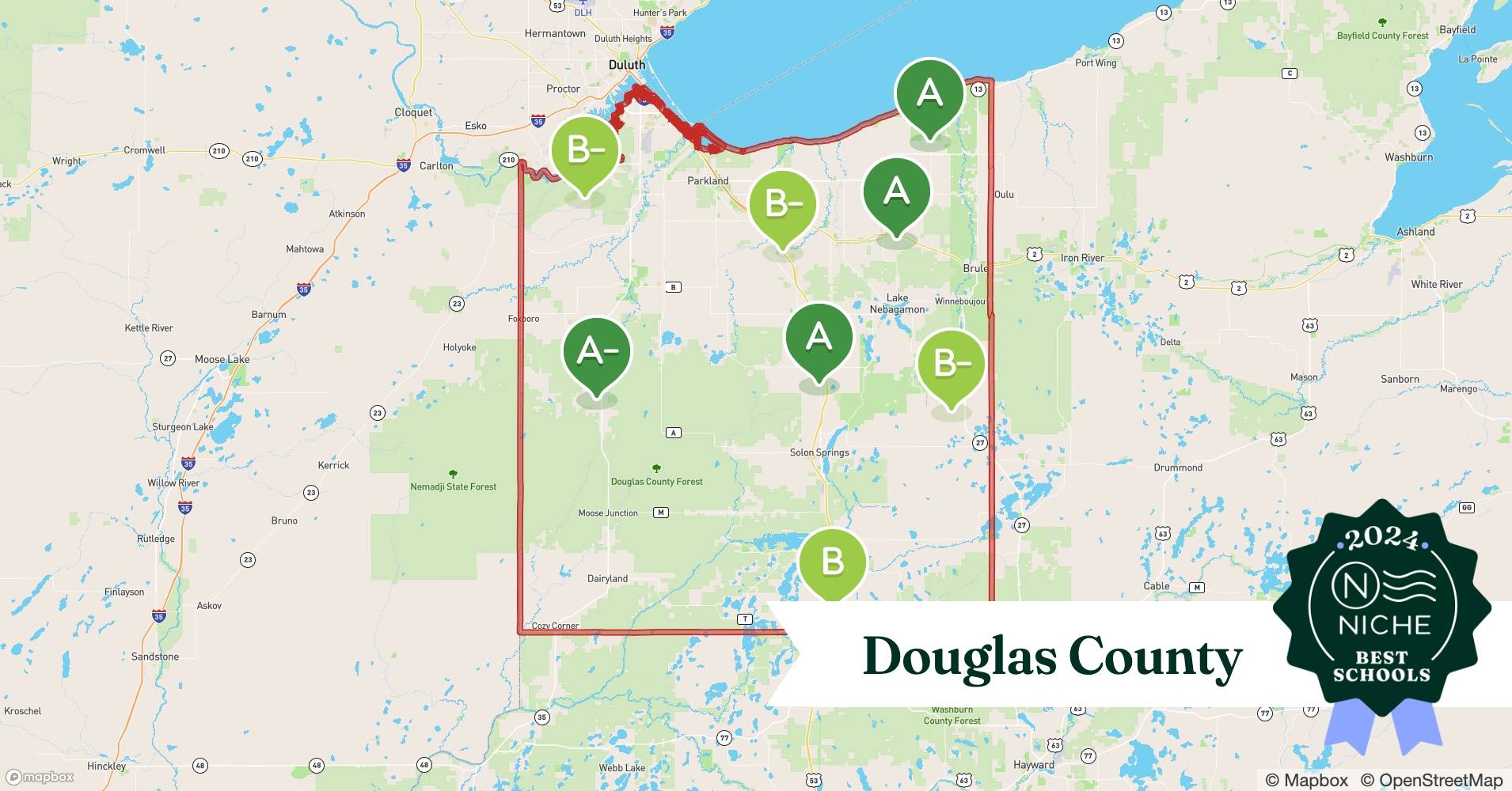 School Districts in Douglas County, WI - Niche