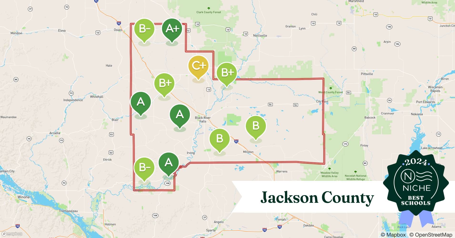 School Districts in Jackson County, WI - Niche