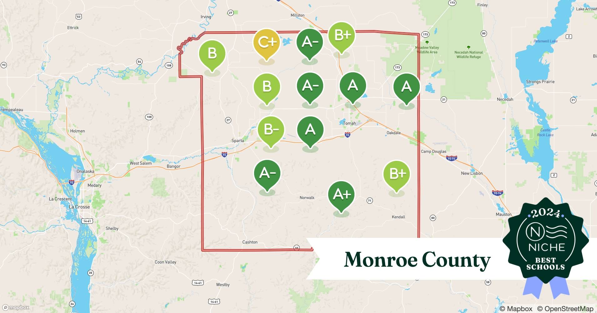 School Districts in Monroe County, WI - Niche