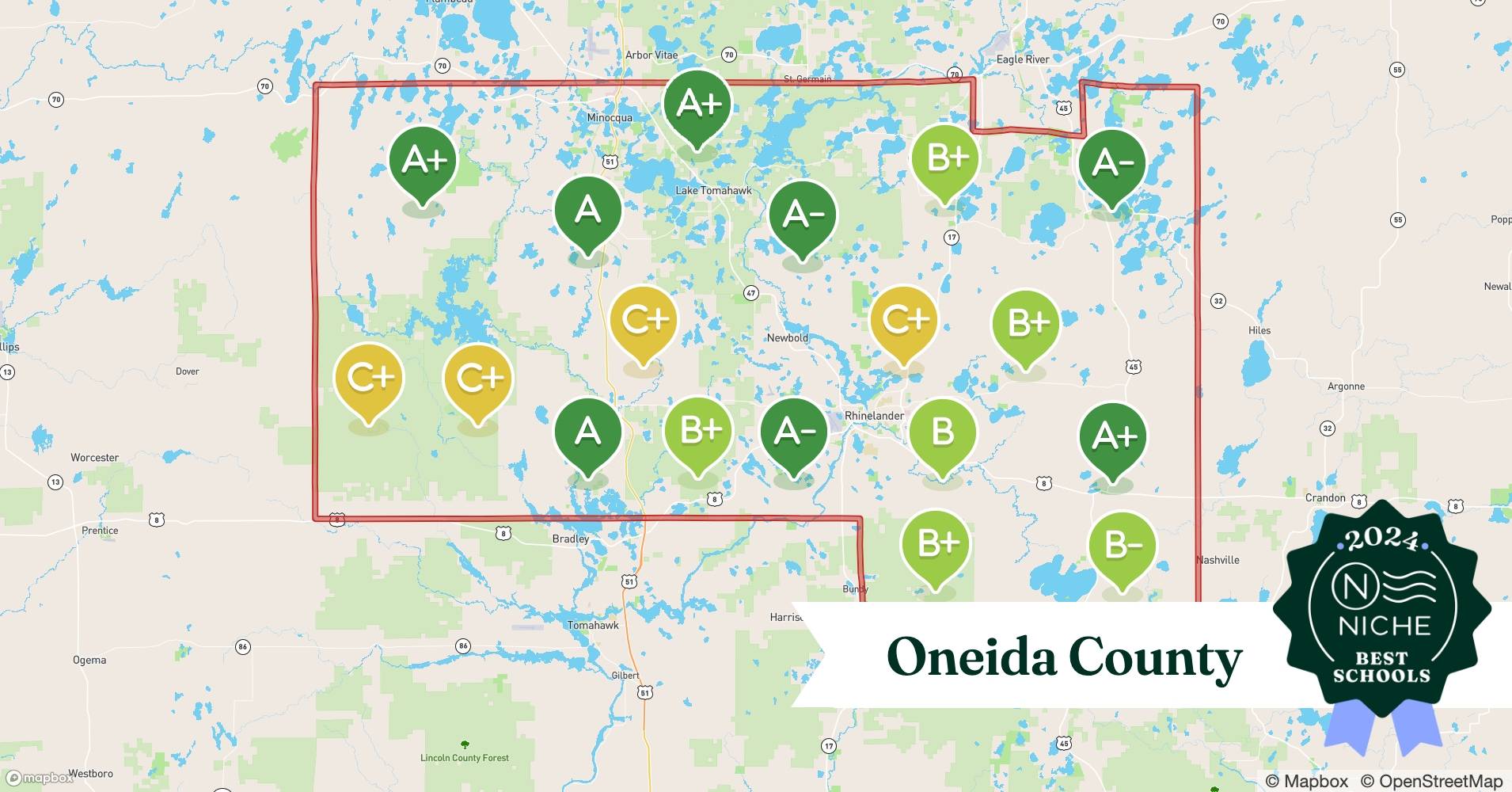 School Districts in Oneida County, WI - Niche