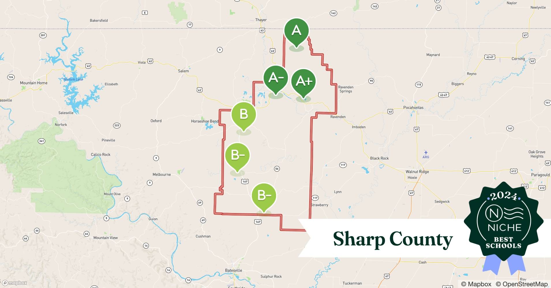 School Districts in Sharp County, AR - Niche